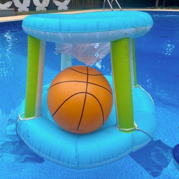Toys | Basketball Goal Net Swimming Water Float | Poshmark
